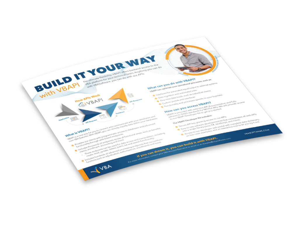 Connect Our Solutions to Your Existing Architecture with VBAPI